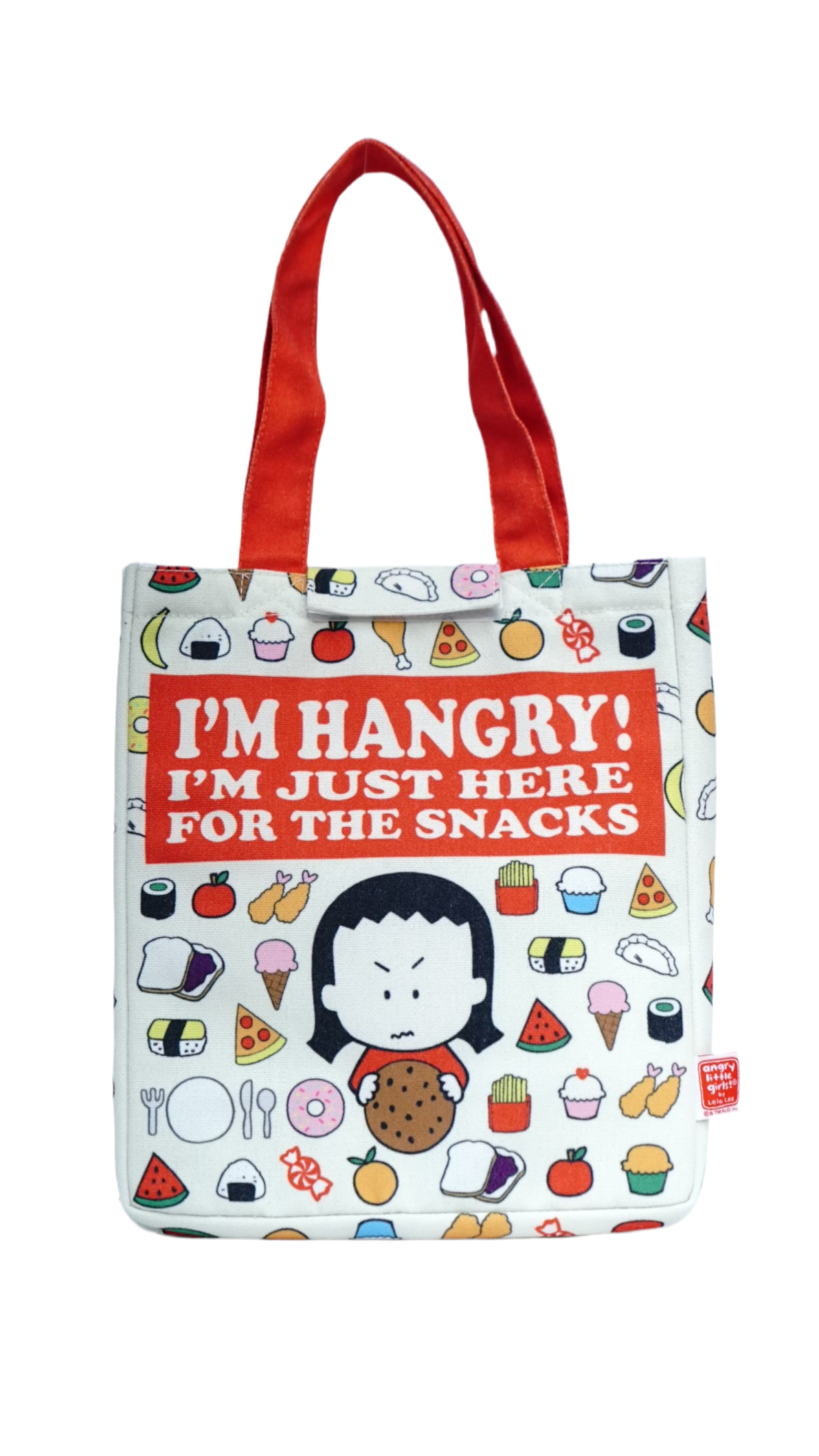 Lunch bag: I'M HANGRY! Here for the Snacks – Angry Little Girls