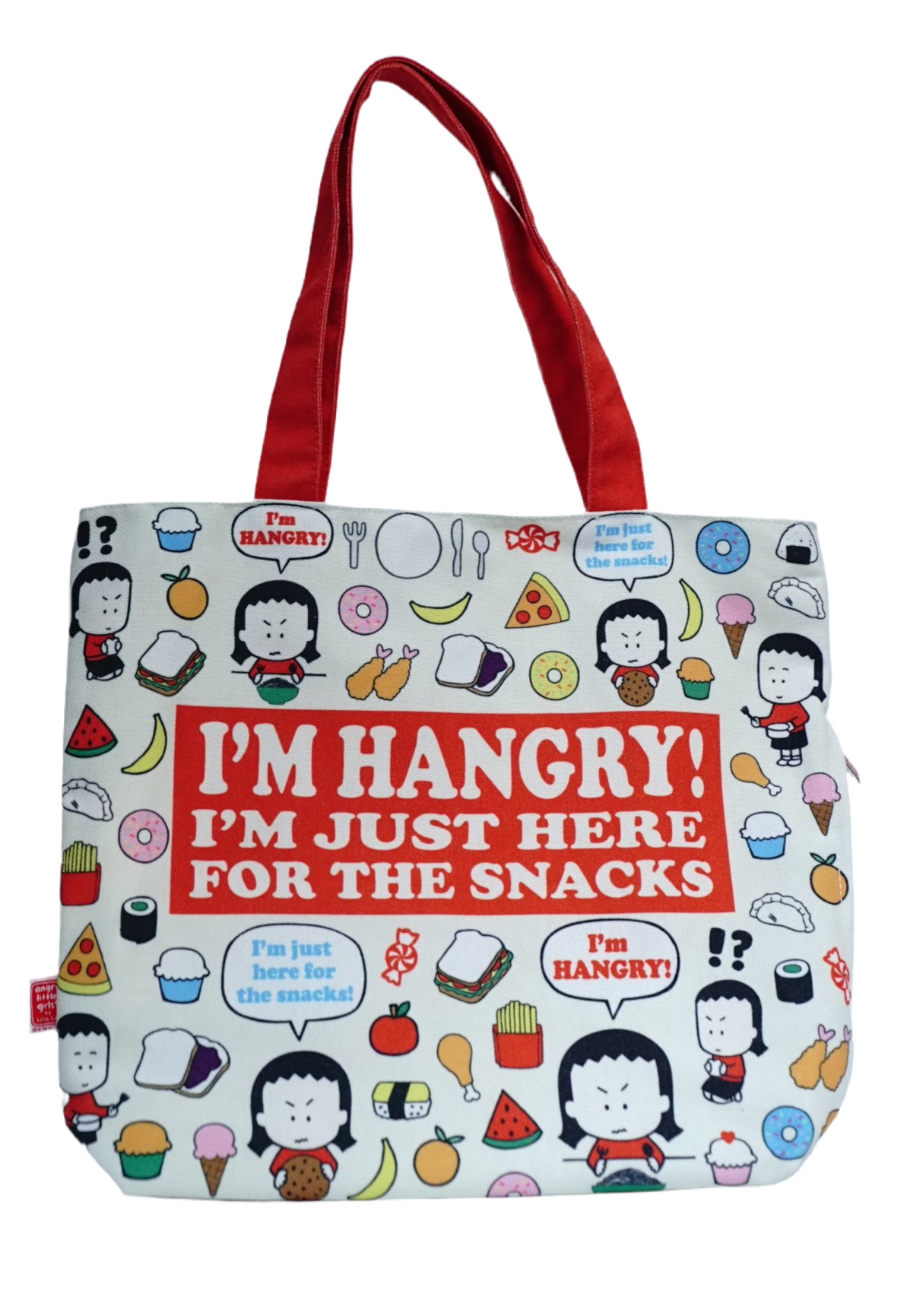 Tote bag: I'm Hangry! Here for the Snacks – Angry Little Girls