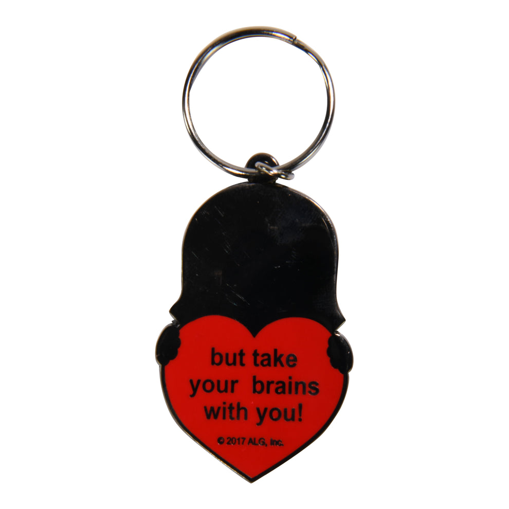 Keychain "Follow your heart...but take your brains with you!" – Angry Little Girls
